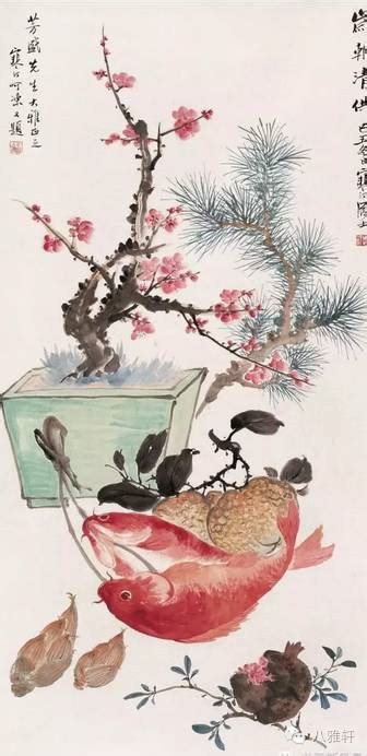 八雅轩丨八雅丹青看看花鸟大师江寒汀笔下的松 艺术