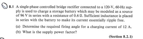Solved 81 A Single Phase Controlled Bridge Rectifier