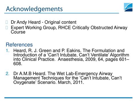 Ppt Infraglottic Airway Rescue Techniques For Cico Management
