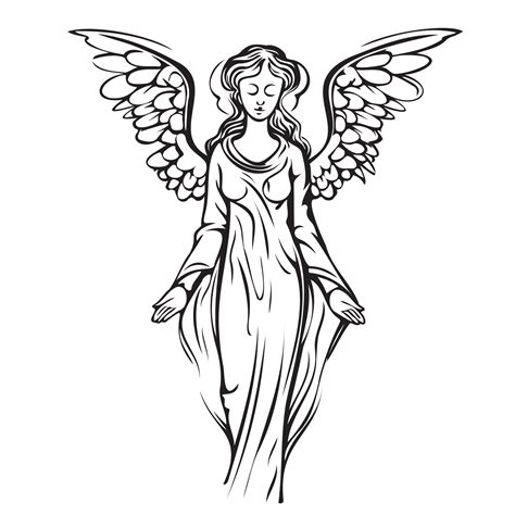 Anime Outline Angel