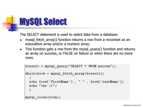 session 4 php and mysql ppt download