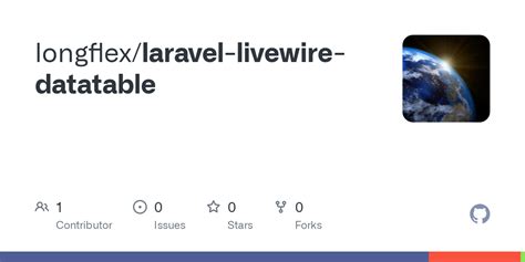 Github Longflex Laravel Livewire Datatable