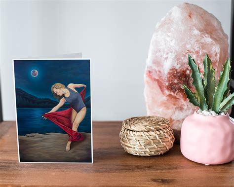 Selene Goddess Of The Moon 5x7 Greeting Card Mythology Vale Dancer