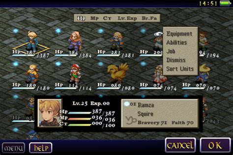 Final Fantasy Tactics The War Of The Lions For Android Download