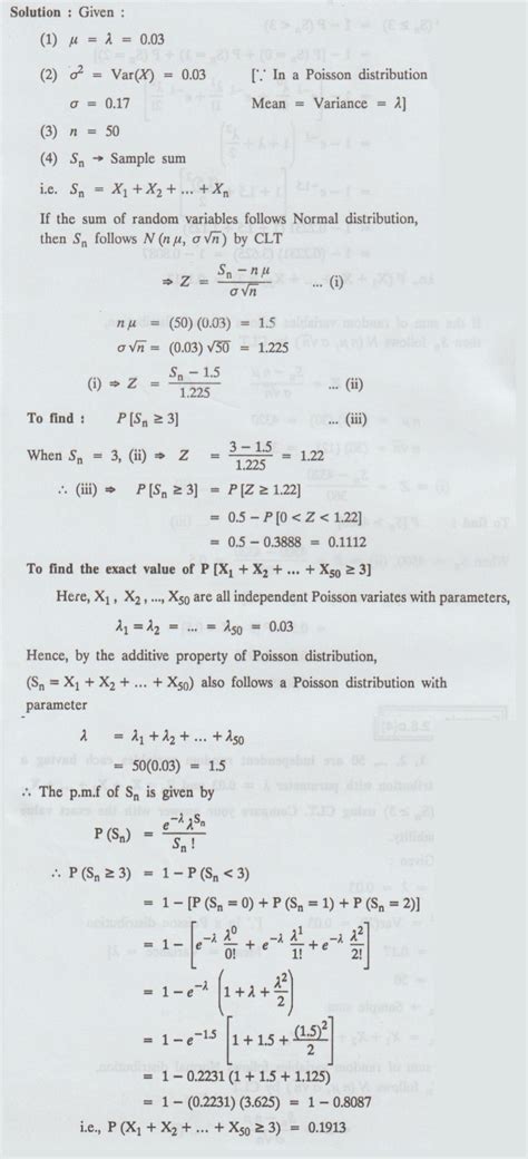 Central Limit Theorem Example Solved Problems Two Dimensional Random