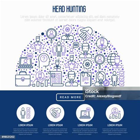 얇은 선 아이콘으로 30 원에 머리 사냥 개념 직원 Hr 관리자 초점 이력서 서류 가방 성과 경력 성장 인터뷰입니다 웹 페이지에 대 한 벡터 일러스트입니다 설문지에 대한