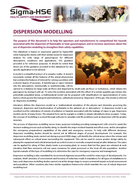 Dispersion Modelling Pdf Gases Emergency Management