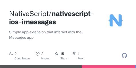 github nativescript nativescript ios imessages simple app extension that interact with the