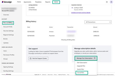 Cancel Your Subscription Or Close Your Docusign Account