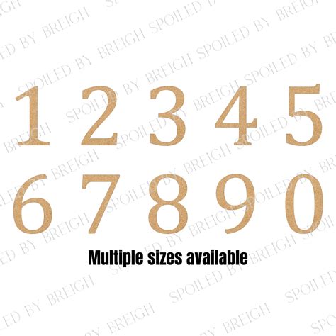 Numbers Arial Font Designs By Breigh