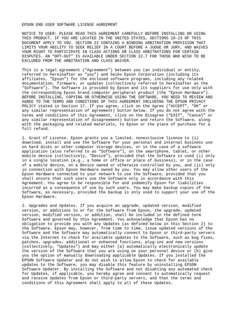 Software License Agreement Pdf Arbitration License