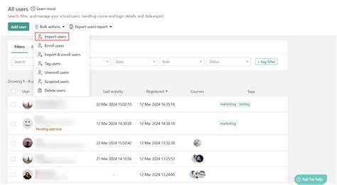 How To Bulk Import Users Learnworlds Help Center