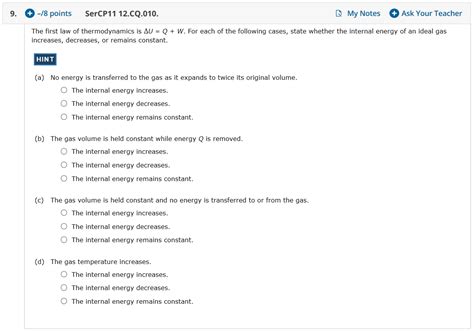 Solved 9 18 Points Sercp11 12 C2 010 My Notes Ask Your