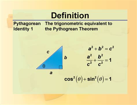 Pythagorean Identities Definition