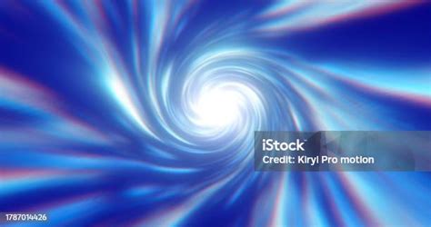 추상 에너지 블루 터널 뒤틀린 우주 초공간의 소용돌이 마법의 밝은 빛은 흐림과 속도 효과 배경이 있는 미래의 하이테크 나선형에 대한 스톡 사진 및 기타 이미지 Istock