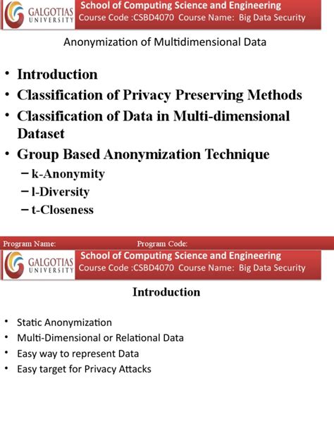 Anonymization Of Multidimensional Data Pdf Privacy Information Technology