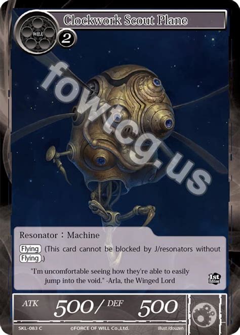Clockwork Scout Plane Force Of Will Tcg Wiki Fandom