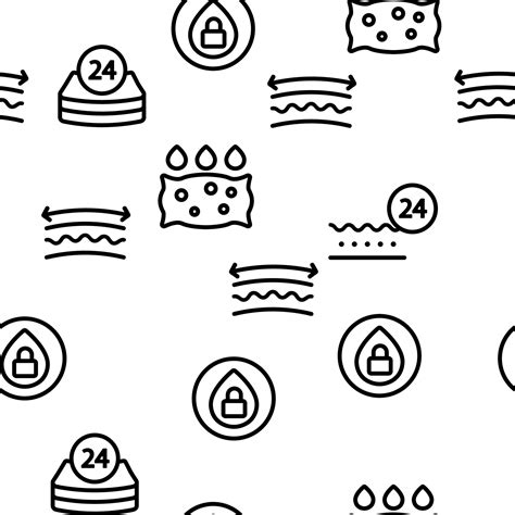 Absorbent Absorbing Materials Vector Seamless Pattern 10042979 Vector