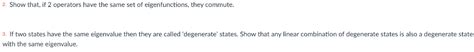 [solved] show that if 2 operators have the same set of e