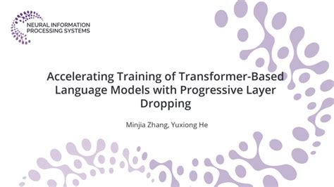 Minjia Zhang Yuxiong He · Accelerating Training Of Transformer Based Language Models With