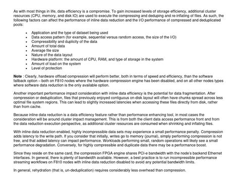 Performance With Inline Data Reduction Dell Powerscale Onefs Data