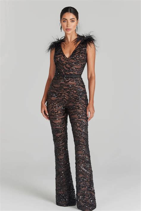 Rent Nadine Merabi Black Jumpsuits By Rotation Uk