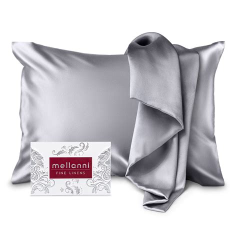 Mellanni Silk Pillowcase For Hair And Skin Both Sides 100 Pure