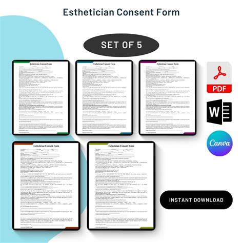 Esthetician Consent Form Template Printable Pdf Word