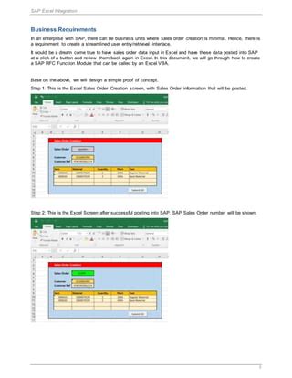 SAP Integration With Excel Advanced Guide DOC