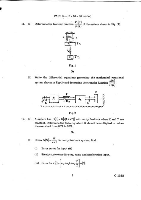 Anna University Question Bank Control Systems