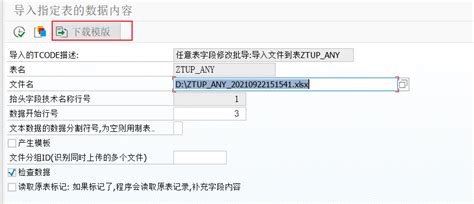Sap工具箱 批量更新任意表字段内容 Csdn博客