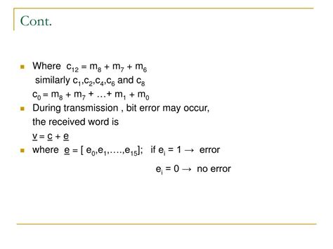 Ppt 4 2 Binary Fields And Binary Vector Spaces Powerpoint
