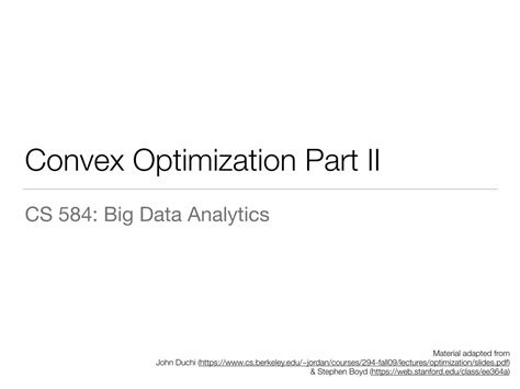 Pdf Convex Optimization Part Ii Dokumentips