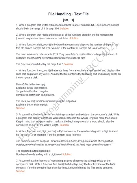 Assignments 4 File In Python Programming Bcc402 Download Free Pdf