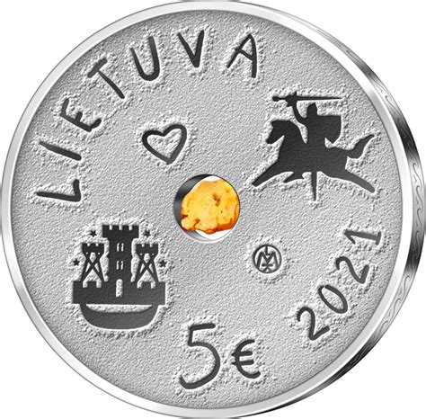 2021 Festival Del Mar De Monedas De 5 Y 1 5 Euros De Lituania Monedas