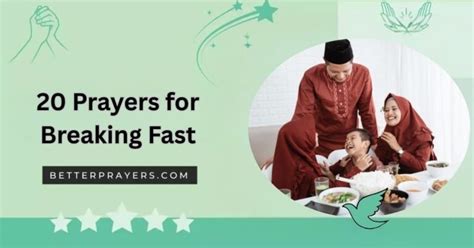 20 Prayers For Breaking Fast