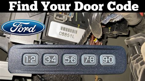 How To Find Keypad Door Code 2011 2016 Ford Super Duty F250 F350 Key Pad Entry Code F 250 F