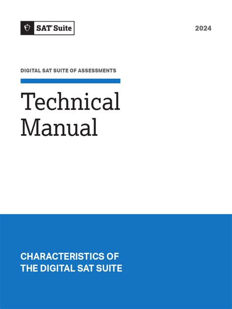 Digital Sat Suite Of Assessments Technical Manual Final Pdf Sat