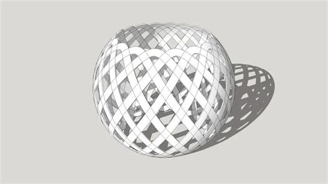 3d Warehouse Lattice Ball 디자인 조각상 팝업