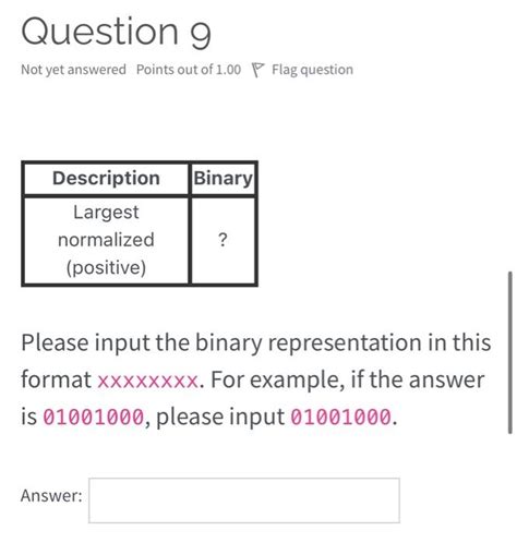 Solved Consider The Following 8 Bit Floating Point