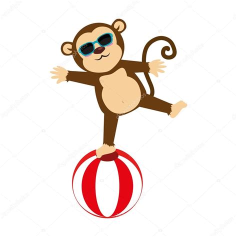 Circus Monkey Drawing