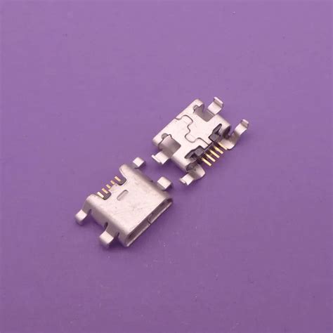 50pcs Mobile Phone Mini Micro USB Jack Cable Socket Reverse Micro Usb Charging Port 5 PIN