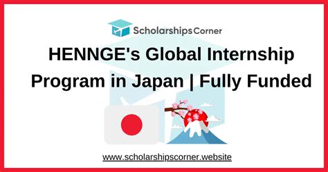 Hennges Global Internship Program 2026 In Japan Fully Funded