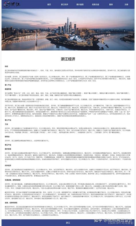 Htmlcss简单的网页制作期末作业——浙江旅游景点介绍网页制作 知乎