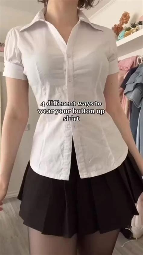 Different Ways To Wear A Button Up In 2025 Everyday Fashion Outfits Easy Diy Clothes Stylish