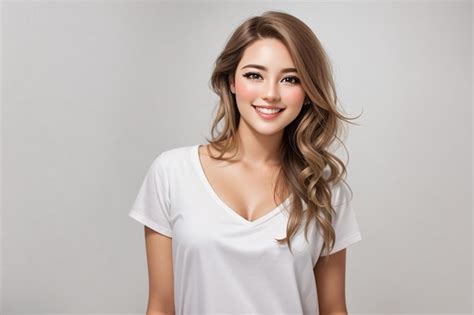 Premium Photo Asian College Girl On Dark Background Isolated