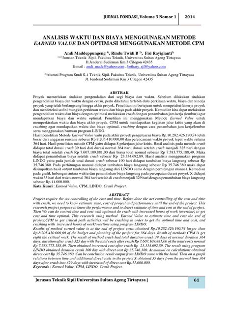 Jurnal Analisis Cpm Pdf