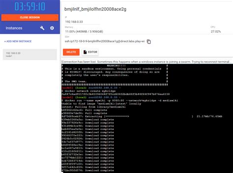 Timeout · Issue 360 · Play With Dockerplay With Docker · Github