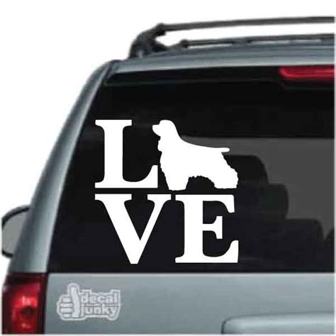 Cocker Spaniel Love Car Decals And Window Stickers Decal Junky