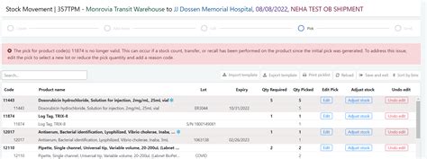 Outbound Shipment Validation Errors Openboxes Knowledge Base